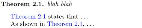 Theorems Don T Manually Type Cross Reference Name TeX LaTeX Stack Exchange
