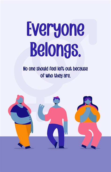 Free Gender Equality Poster Templates Editable And Printable