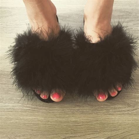 Fuzzy Slides ️ Fuzzy Slides Slides Southern Boutique