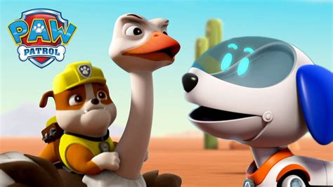 Робо Куче спасява Рабъл от избягал щраус Paw Patrol Bulgarian