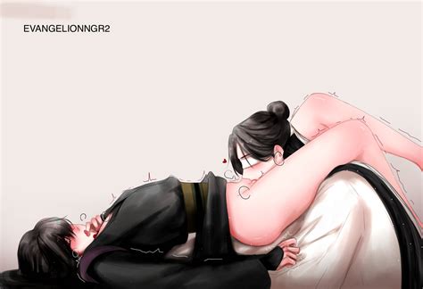 Rule 34 Bishonen Black Hanfu Blindfold Blowjob Blush Clothed Sex