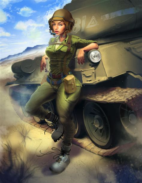 Military Pin Up Girl Wallpaper