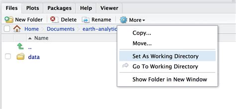 create a project and working directory setup earth data science earth lab