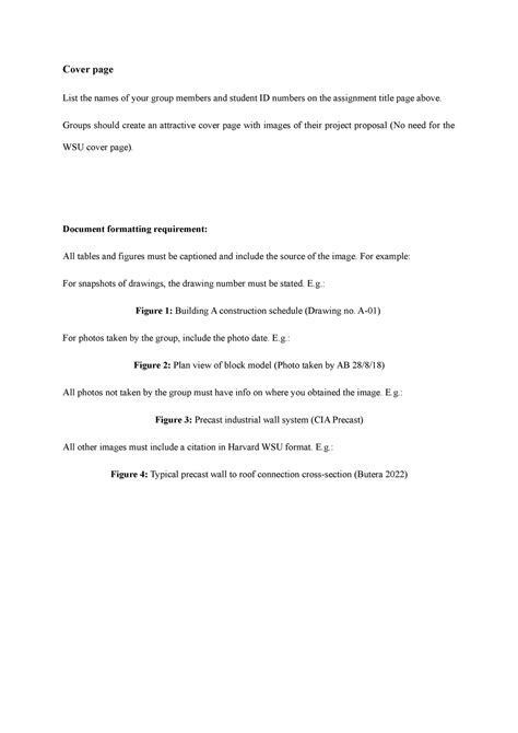 Bldg1014 Group Assessment Report Template 2022 Cover Page List The Names Of Your Group Members