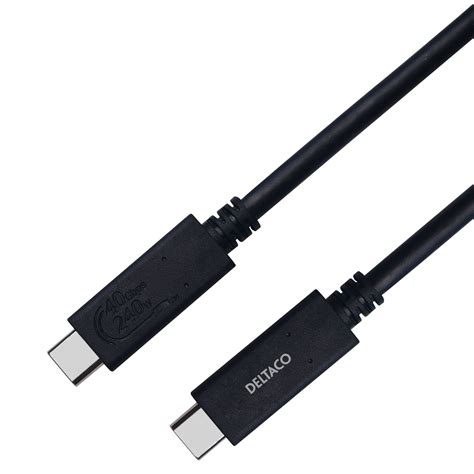 Deltaco Usb Gen Usb C Usb C A Epr Black M Kabel