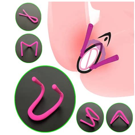 Foldable Labia Clip Pudendal Dilator G Point Clitoris Stimulating Vaginal Speculum Silicone