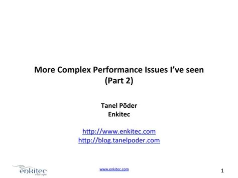 Tanel Poder Troubleshooting Complex Oracle Performance Issues Part