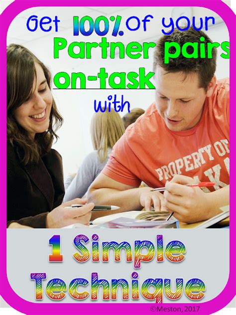 Teaching For Heroism Get 100 Of Your Partner Pairs On Task With One Simple Technique