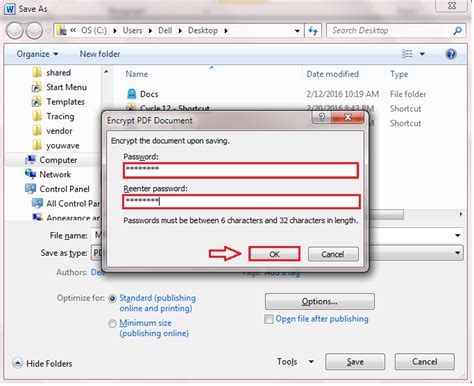How To Create A Password Protected PDF File Using Microsoft Word