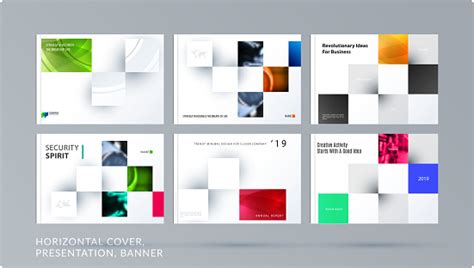 다채로운 사각형 그림자 디자인 프레 젠 테이 션 서식 파일 광장 현대 수평 배너의 추상적인 벡터 세트 0명에 대한 스톡 벡터 아트 및 기타 이미지 Istock