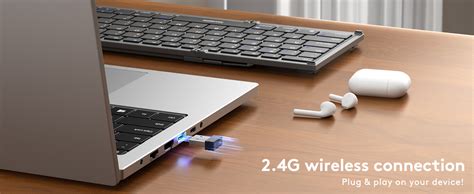 Samsers Foldable Bluetooth Keyboard With Touchpad Full Size Dual Mode Wireless