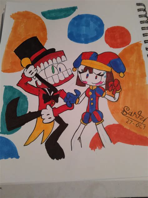 Pomni And Caine By Santoz2009 On Deviantart