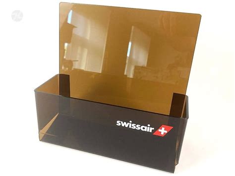 Swissair Prospekthalter Acryl Vintage Souvenir A4 Design Kaufen Auf