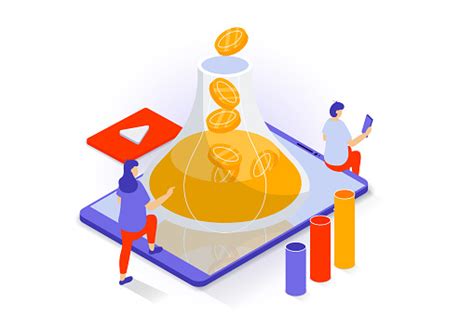 3d 아이소메트릭 디자인의 비즈니스 및 마케팅 개념 프로모션 콘텐츠를 만들고 고객을 유치하고 판매 유입경로 및 기타 도구를 사용하는 사람들 웹 그래픽을 위한 등각측정 장면이