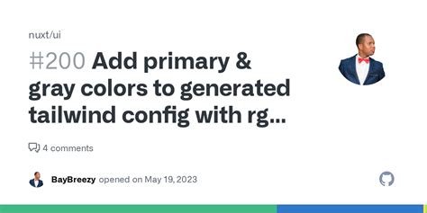 Add Primary Gray Colors To Generated Tailwind Config With Rgb
