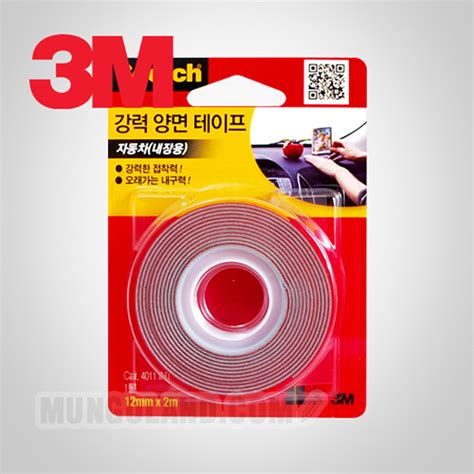 3m 스카치 강력 양면 테이프 자동차 내장용 12mmx2m4011 Int 문구랜드