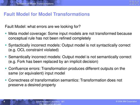 Ppt Validation Of Model Transformations First Experiences Using A