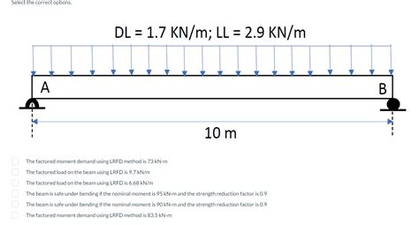 Solved The Factored Moment Demand Using Lrfd Method Is