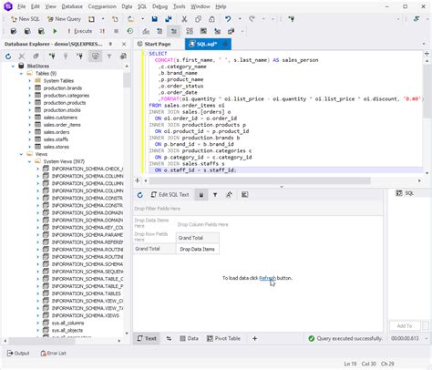 Pivot Table Creation In Sql Server From Basics To Advanced Techniques