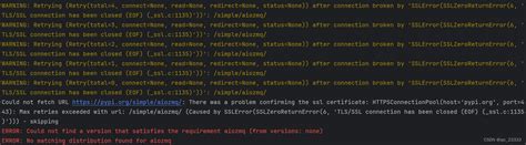 windows在开启vpn并启用系统代理的情况下，python的pip install会出现tls ssl错误 pip install 老是