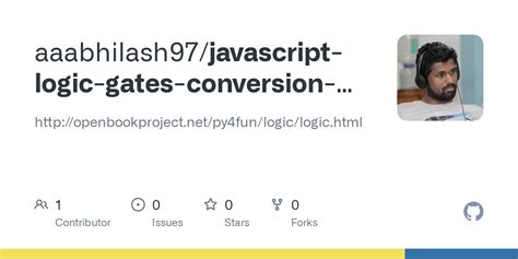 Github Aaabhilash Javascript Logic Gates Conversion From Python Openbookproject Net