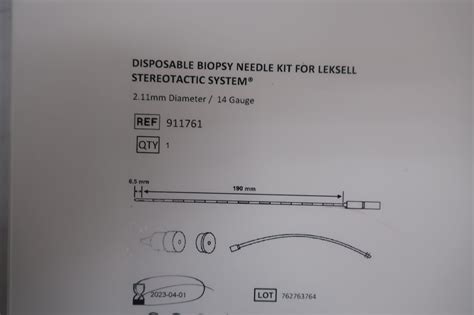 New Elekta 911761 Disposable Biopsy Needle Kit For Leksell Sterotactic System 911761 911761
