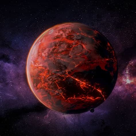 A Lava Planet Made With Blender Based On A Tutorial B3d Blender3d