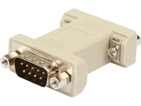 C G DB Male To DB Female Serial RS Null Modem Adapter Beige