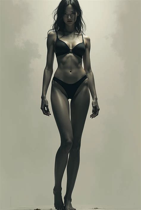 Extremly Skinny Tall Girl With Muscles And Big Boons Seaart Ai