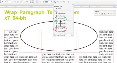 Paragraph Text Flow Around Curve In X7 Coreldraw X7 Coreldraw