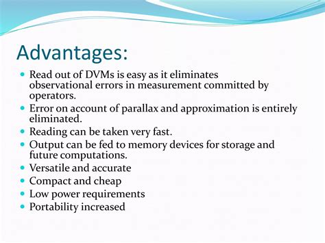 Digital Voltmeter Dvm And Its Classification Pptx