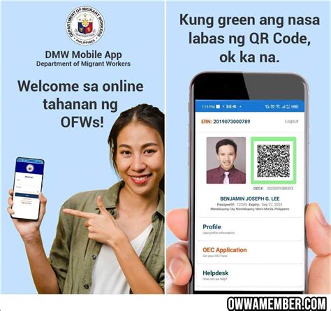 How To Register In Dmw Mobile App For Ofws Owwa Member