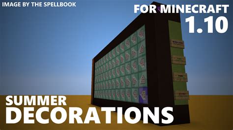 Summer Decorations In Only One Command Minecraft Map