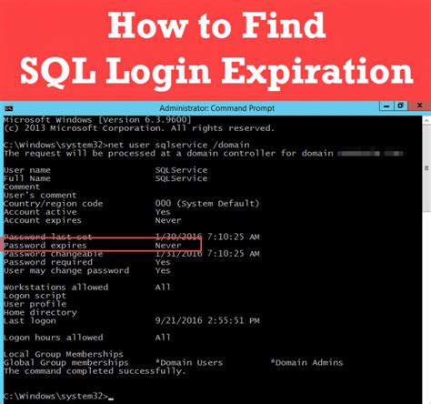SQL SERVER How To Find Out When Your SQL Login Will Expire SQL Authority With Pinal Dave