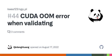 CUDA OOM Error When Validating Issue Kwea Ngp Pl GitHub
