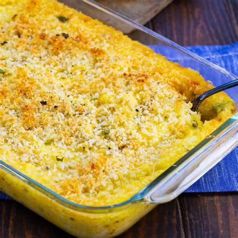 Cheesy Mashed Potato Casserole Spicy Southern Kitchen