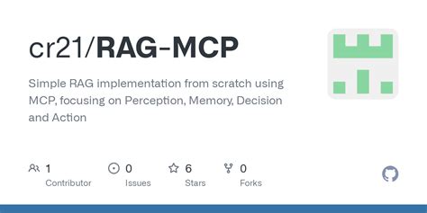 Github Cr21rag Mcp Simple Rag Implementation From Scratch Using Mcp