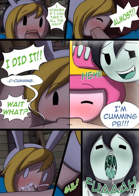 Rule 34 1boy Adventure Time Black Eyes Black Hair Blonde Hair Blue Shirt Blush Comic Crown