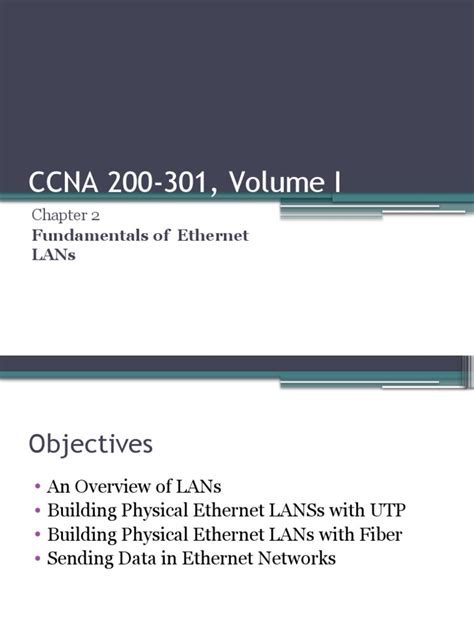 Ccna 200 301 Chapter 2 Fundamentals Of Ethernet Lans Pdf