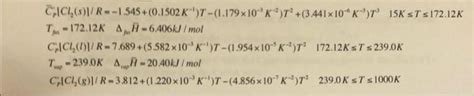 Solved Calculate The Change In Entropy For One Mole Of Chegg