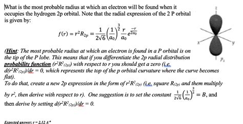 Solved What Is The Most Probable Radius At Which An Electron