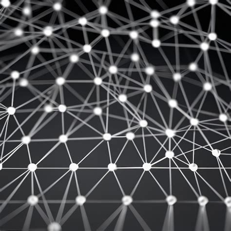 Premium Ai Image Structure Of Network Connections Interlacing Lines And Dots On A Dark Background