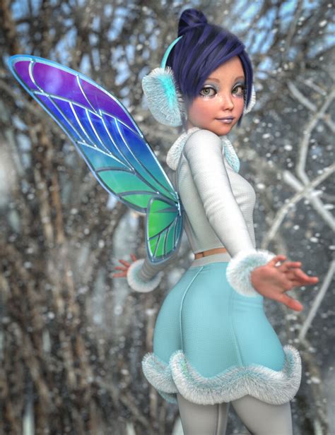 Pixie 9 Winter Fairy Bundle Render State