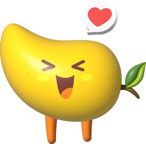 Mango 3d Cartoon Character 19956079 Png