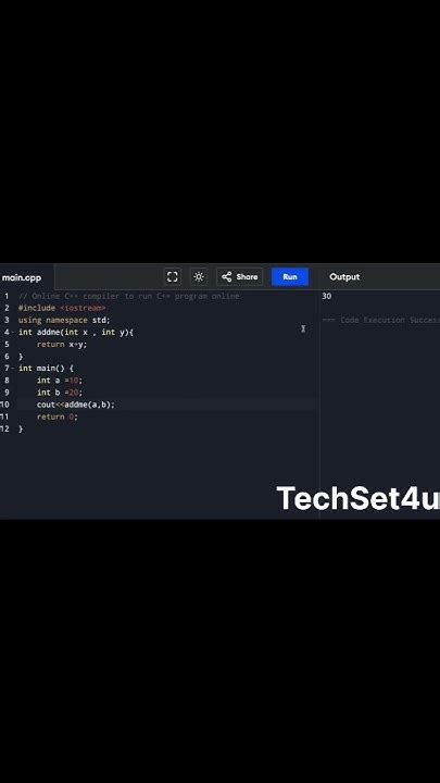 Difference Between Void And Int In Cpp Cpptutorial Youtube