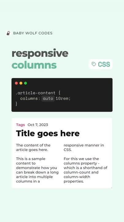 [video] learn about css columns property from ali ghouri ali ghauri