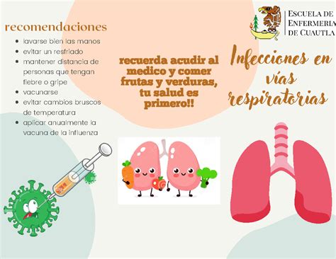 Triptico Infecciones En Vias Respiratorias Infecciones En Vías