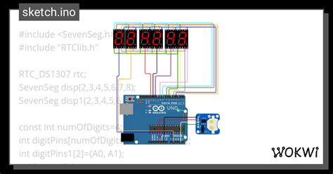 6digit rtc wokwi esp32 stm32 arduino simulator
