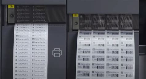 Многорядная печать на принтере штрих - кода