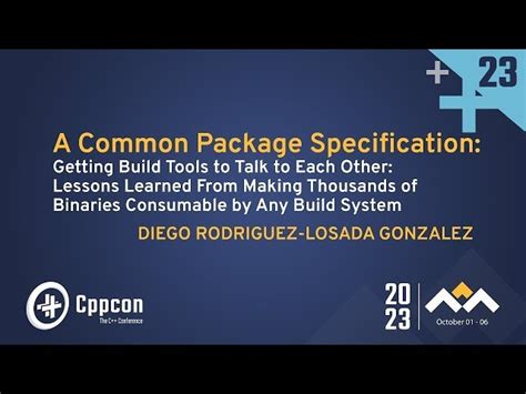 Free Video A Common Package Specification Getting Build Tools To Talk